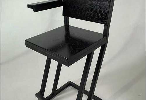 Влагостойкий стул из массива дуба в стиле лофт