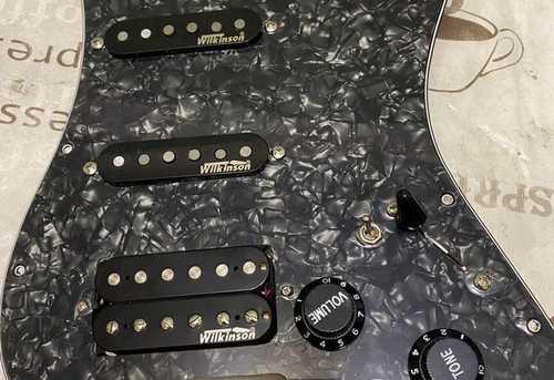 Пикгард на гитару stratocaster с датчиками