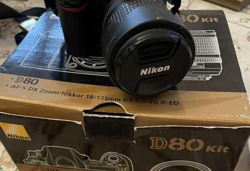 Nikon D80 kit фотоаппарат цифровой бу