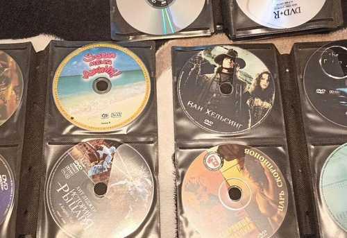Диски с фильмами 75шт. DVD. MP 4. Кейс для дисков