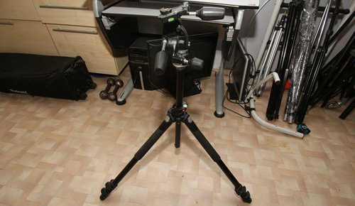 Manfrotto 055xprob + 808rc4