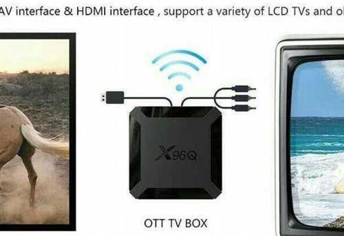 Smart tv приставка с бесплатным телевидением X96Q