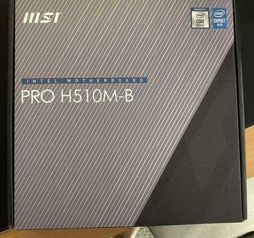 Материнская плата msi pro h510m b