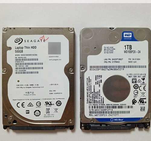 HDD Жесткий диск 3.5" 2.5" 1 тб /1000Gb/750Gb/500G