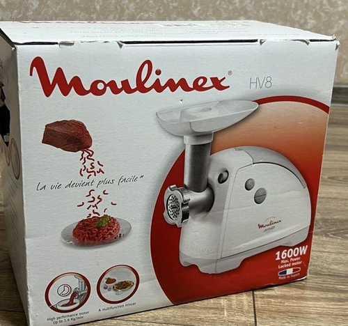 Мясорубка электрическая moulinex HV8