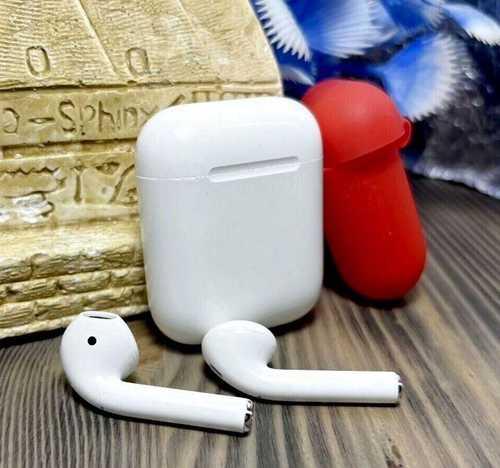 Airpods 1,2 с новыми аккумуляторами в ушах и кейсе