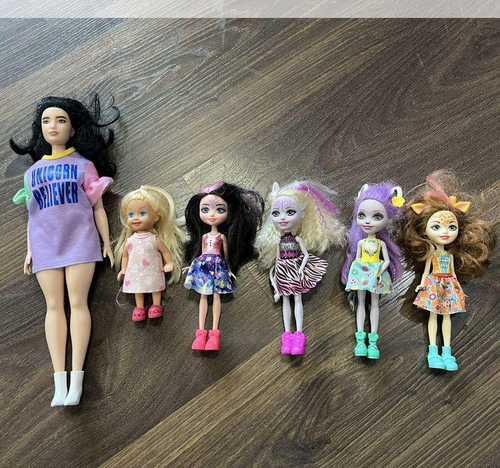 Куклы barbie, enchantimals