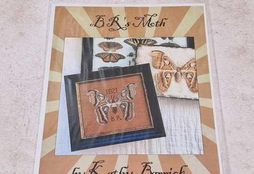 Схема для вышивки "B.R.'s Moth" от Kathy Barrick
