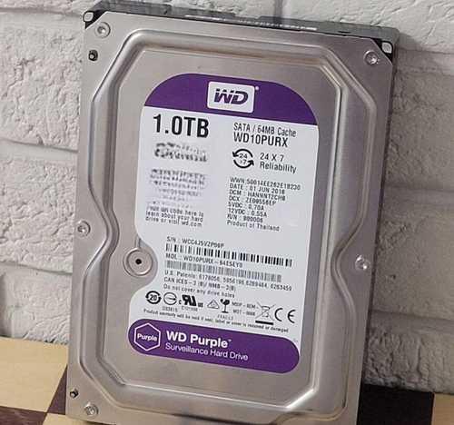 Новый wd purple 1tb