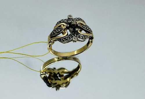 Золотое кольцо с бриллиантами 585*