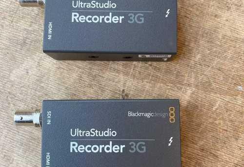 Blackmagic ultra studio recorder 3G