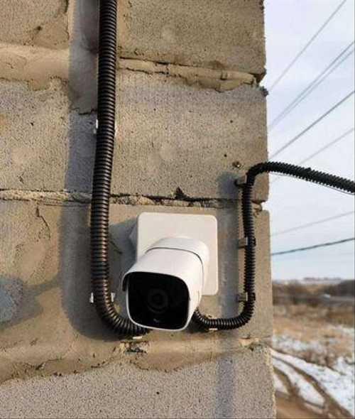 Камера видеонаблюдения с полной установкой