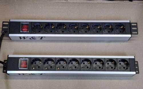 Блок розеток 19 дюймов euro 1U WT-2140A-U (2 шт)