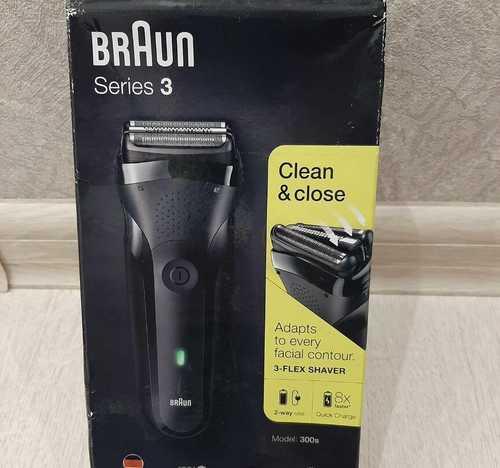 Бритва электрическая braun 300s black