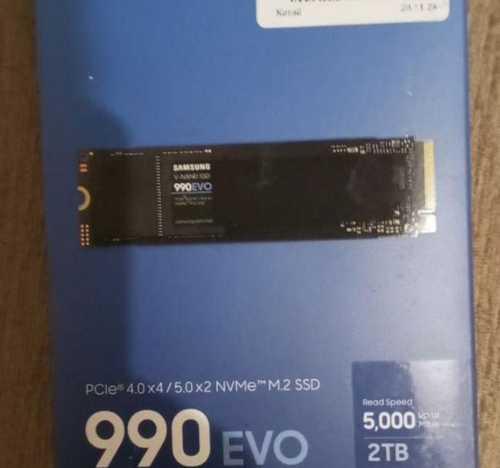 Samsung 990 evo 2tb ssd m.2 nvme