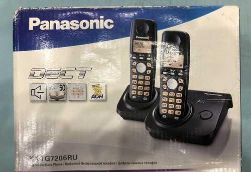 Радиотелефон Panasonic KX-TG7206RU с двумя трубкам