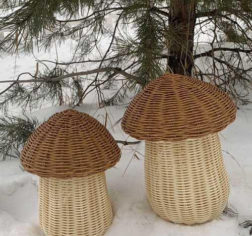 Садовый декор Садовая фигура Грибы из ротанга