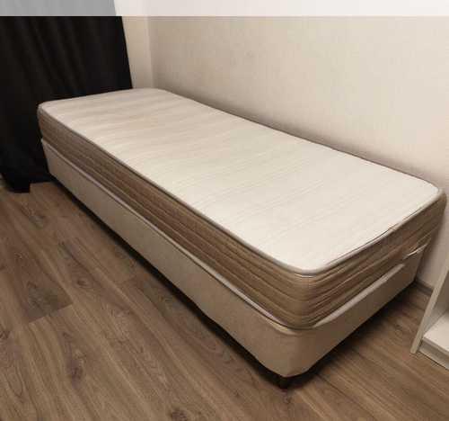 Кровать box spring 200x80 в комплекте с матрасом