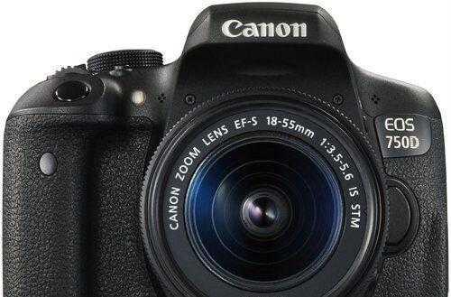 Зеркальный фотоаппарат Canon EOS 750D Kit 18-55 IS