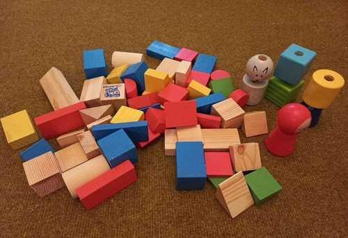 Кубики деревянные конструктор Томик
