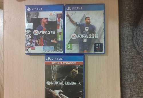 FIFA 21, FIFA 23, Mortal Kombat X PS4