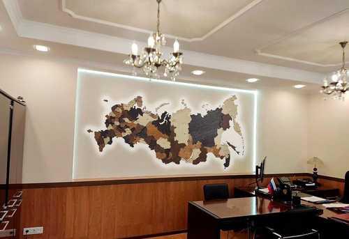 Карты России из дерева Стерлитамак