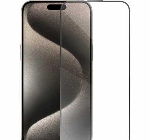 Защитное стекло Remax для iPhone 15 Pro 3D Black