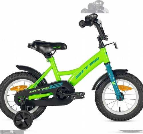 Велосипед sitis wind 12" (2024) Green-Blue Vor224