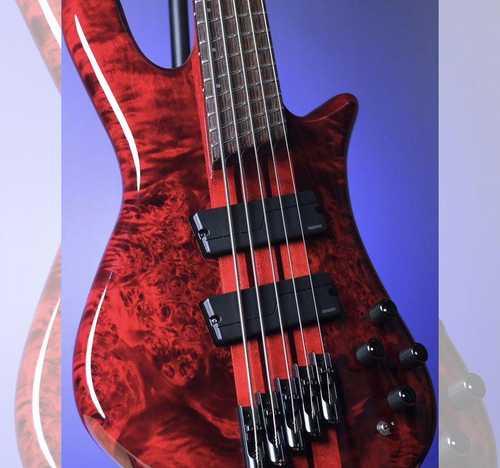 Spector NS Dimension 5 Inferno Red Gloss