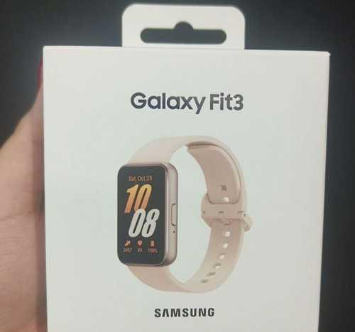 Фитнес браслет Samsung Galaxy Fit 3 розовые