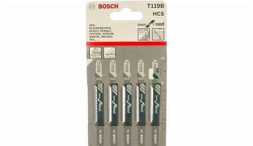 Пилки для лобзиков Bosch T 119 B HCS 5шт