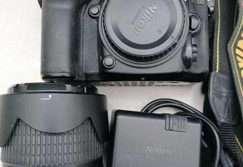 Зеркальный фотоаппарат nikon d7100 kit