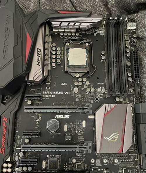 Комплект Asus Maximus hero 8 + intel i5 7600k