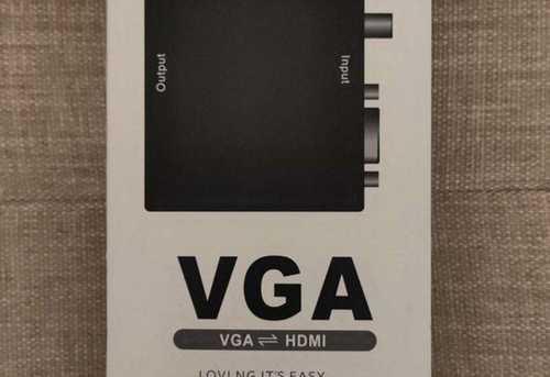 Конвертер espada HCV0101 VGA+R/L Audio to hdmi
