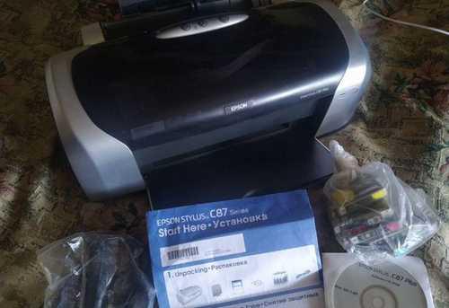 Цветной струйный принтер epson