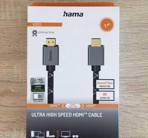 Кабель hama hdmi ver. 2.1 (Ultra High Speed)