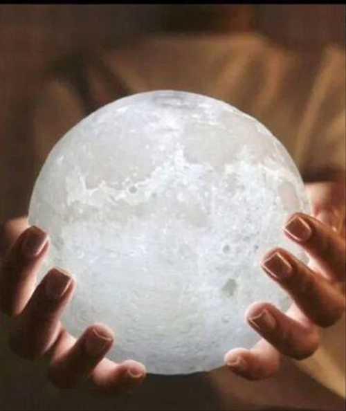 3д ночник шар Луна 20 см опт