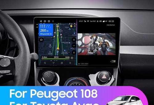 Магнитола для Peugeot 108 Teyes CC3 2k 4/32