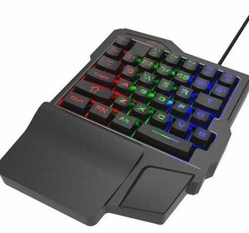 Клавиатура проводная Ritmix, подсветка RGB, USB