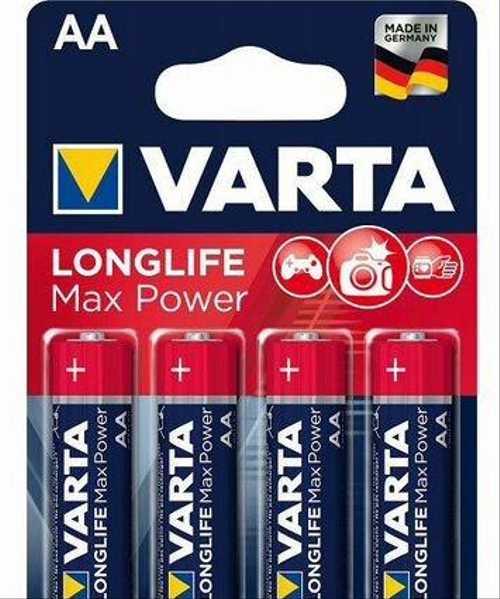 Батарейки пальчиковые varta LR6 (AA) LongLife Max