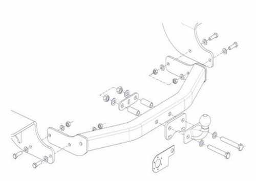 Фаркоп Oris для Geely Emgrand X7 2016-2018