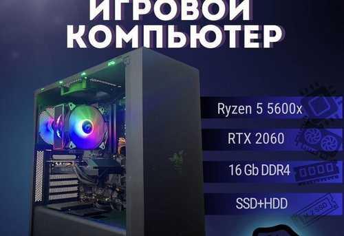 Игровой пк razer & nzxt RTX 2060/ Ryzen 5 5600x