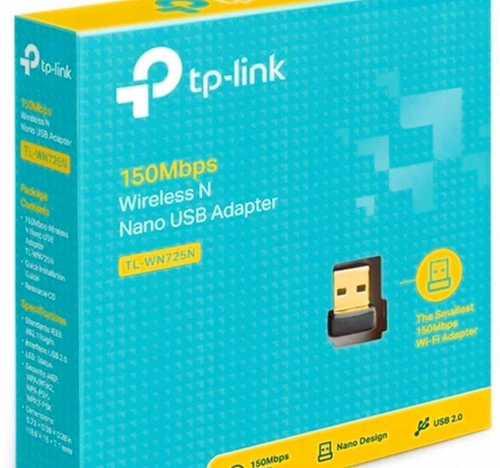 Wi-Fi адаптер TP-link TL-WN725N USB 2.0