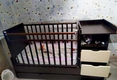 Детские кроватки с маятником бу