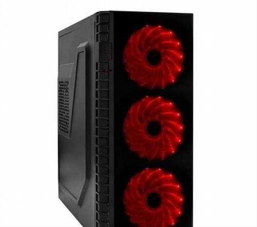 Корпус Miditower ExeGate EVO-7215 Black-Red light