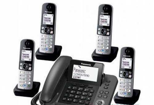 Радиотелефон с четырьмя трубками Panasonic KX-TGF3