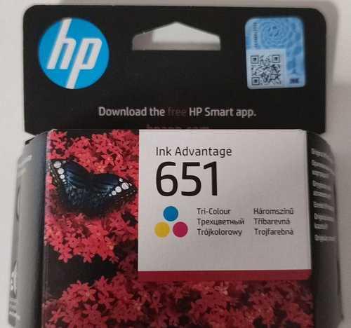 Картридж hp651 цветной