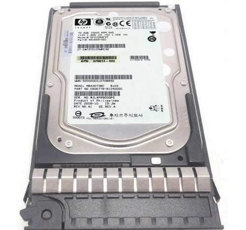 Жесткий диск HP DF072bafdt 72,8Gb SAS 3,5" HDD