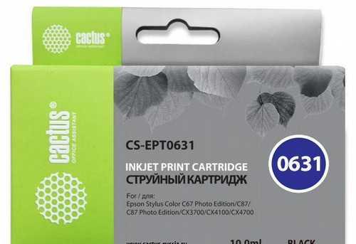 Картридж струйный Cactus CS-EPT0631 T0631 черный