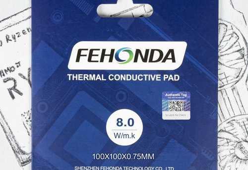 Термопрокладки Fehonda 0.75 мм, 8Вт 100x100